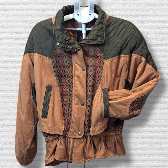 Winlit | Jackets & Coats | Vintage Winlet Leather Bomber Jacket L ...